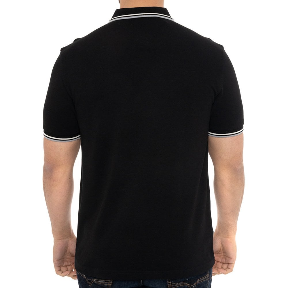 Fred Perry Slim Fit Twin Tipped Polo Black / Ecru / Limestone ...