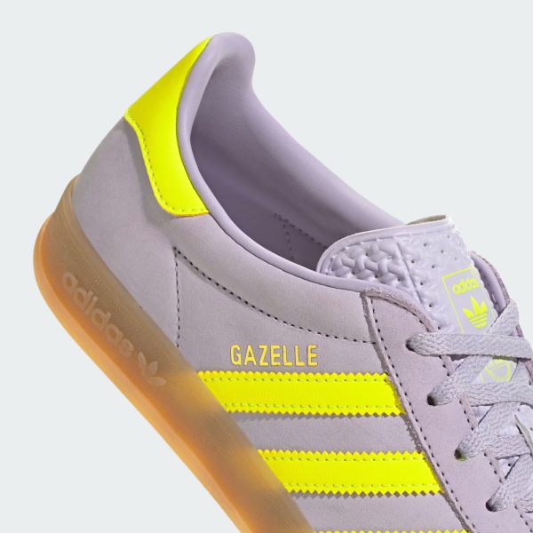 Adidas Gazelle Indoor Woman IH5492 Silver Dawn / Solar Yellow / Gum ...